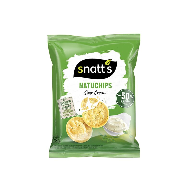 Snatts Natuchips Sour Cream 23g. 45St.